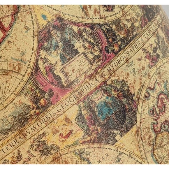 Lamp | Accents | Nautical Map Lamp Shade World Map Coolie Lamp Shade ...